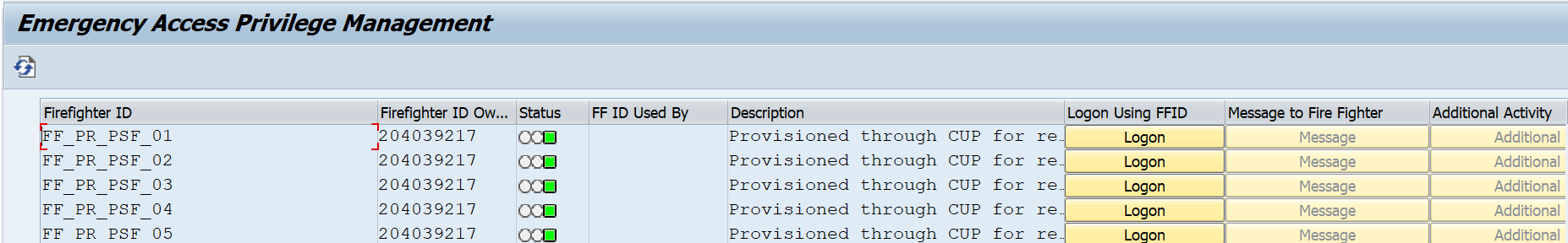 Recording a script through FireFighter ID | Automate