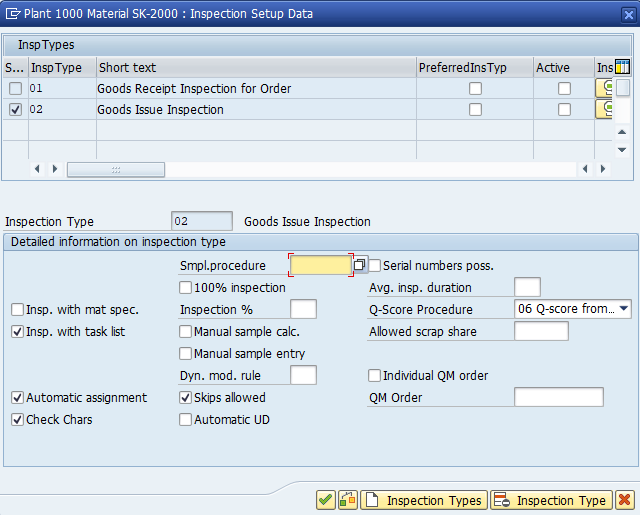 Read and Maintain Data from Material Master Record, View Quality ...