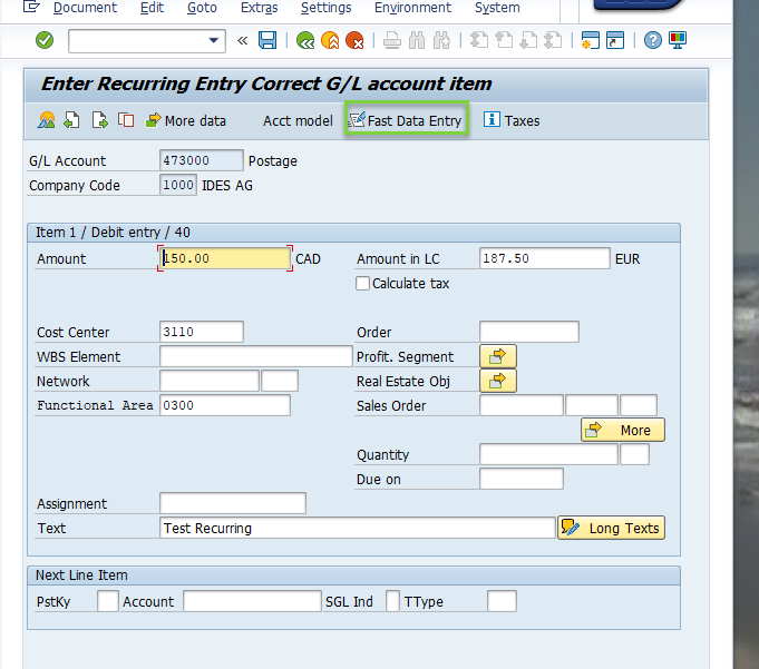 Recurring Journal Entry script does not advance after the first line of ...