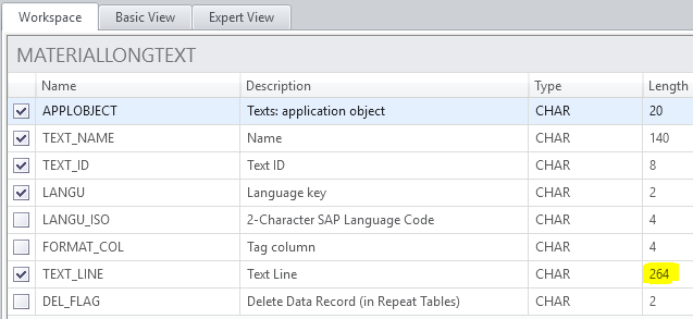 spaces in basic data long text loop BAPI_MATERIAL_SAVE | Automate