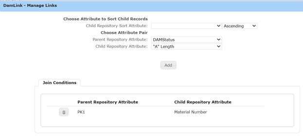 Enable DAM Link Trigger on Properties for Repostiories | Precisely ...
