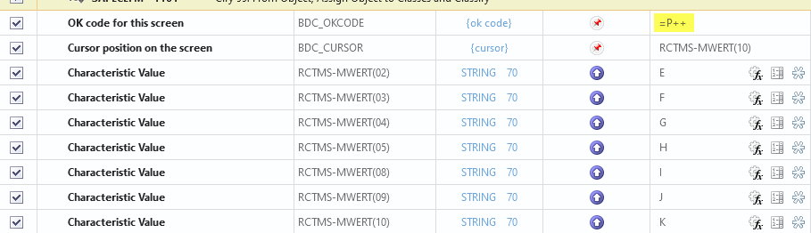 MM02 - Scrolling in sight "classification" to next field not possible | Automate