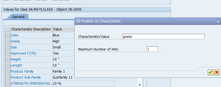 MM02 - Scrolling in sight "classification" to next field not possible | Automate