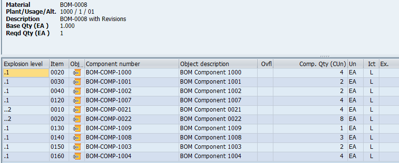 CS12 BOM Explosion report | Automate