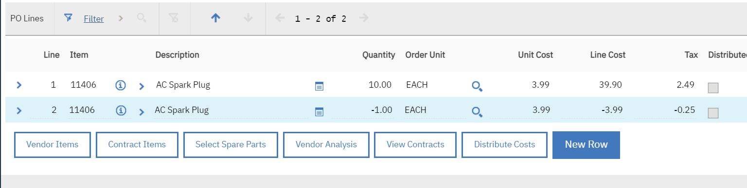 How to add vender discount to PO lines (negative values)? | Maximo Open ...