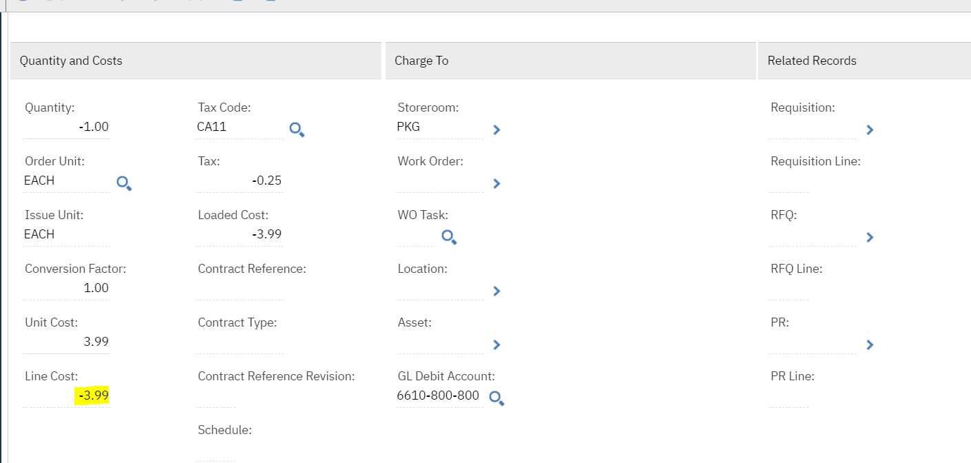 How to add vender discount to PO lines (negative values)? | Maximo Open ...