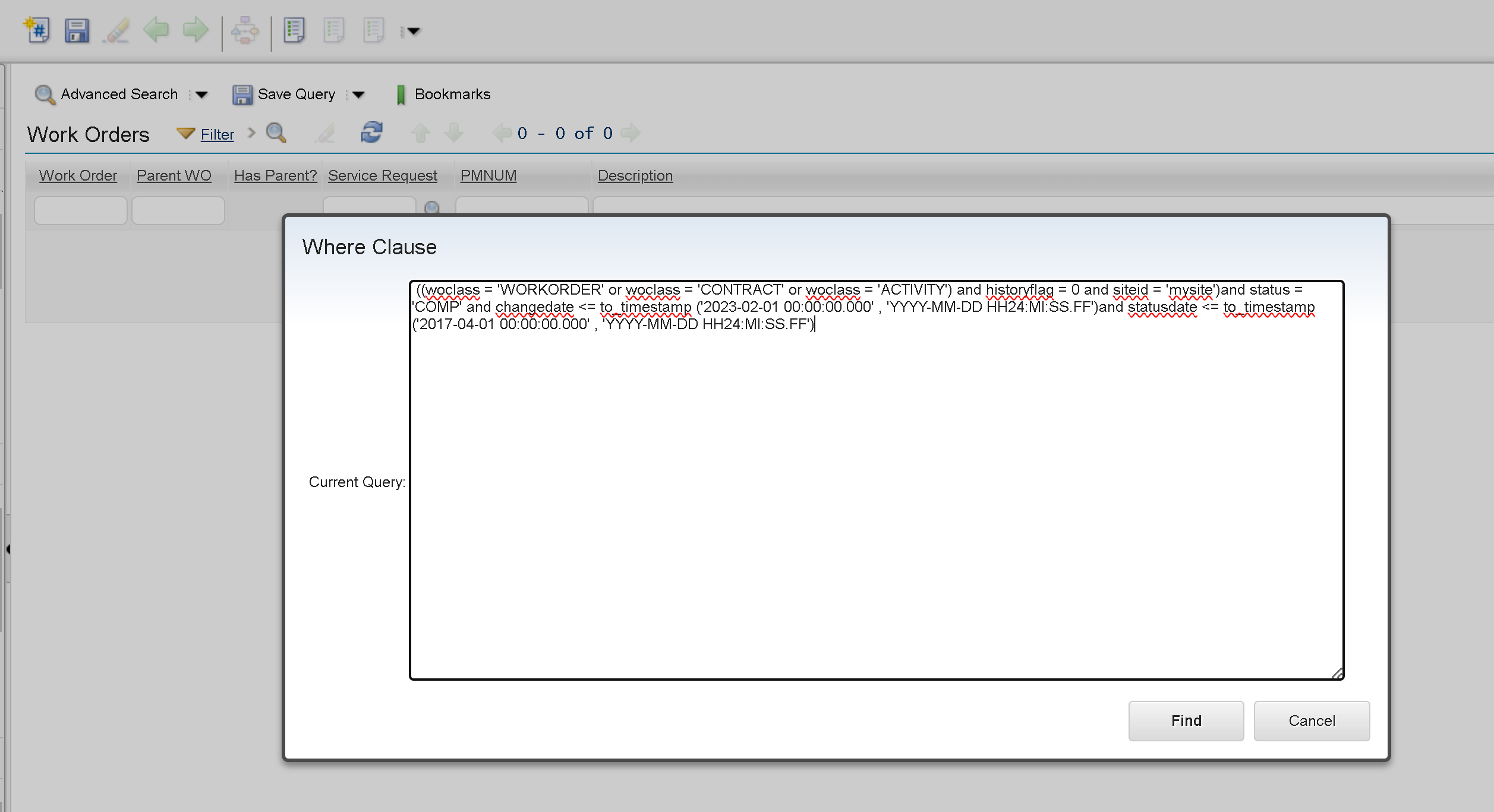 Filter work order closure on who 'completed' the work order | Maximo Open Forum
