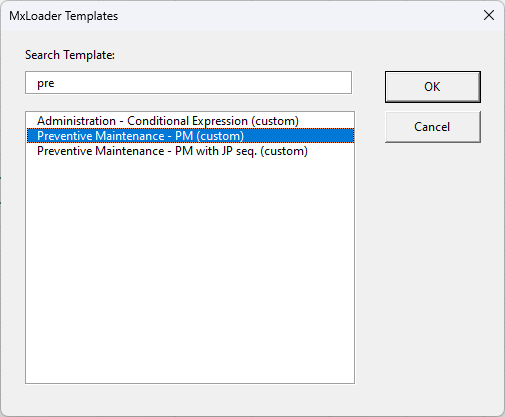 Can I create new Preventive Maintenance records using MX loader? | MxLoader