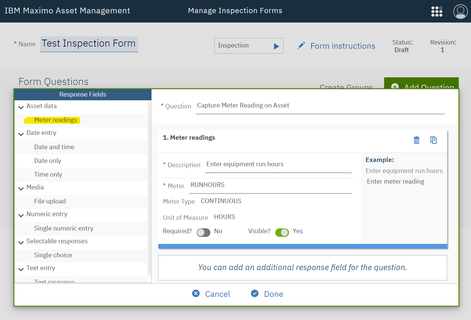 Updating meters | Maximo Open Forum