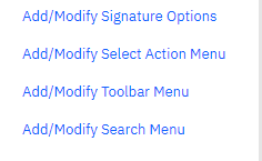 Add toolbar menu to application | Maximo Open Forum