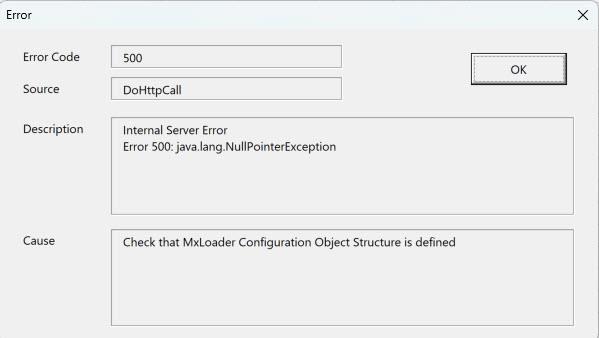Error 500: MxLoader Configuration Object Structure | MxLoader