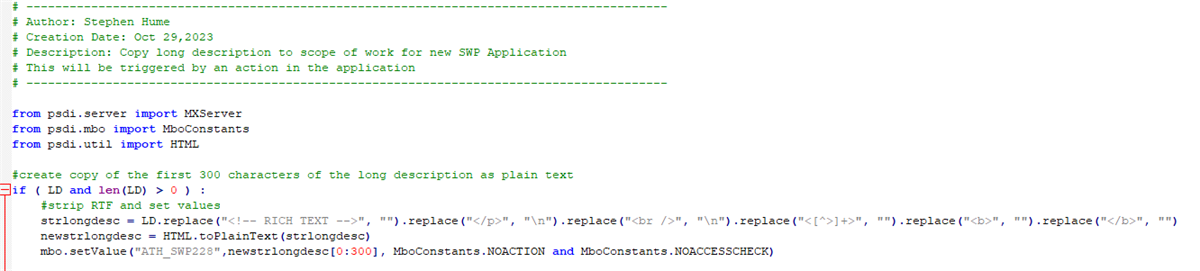 Continuing Description field over to Long Description | Maximo Open Forum