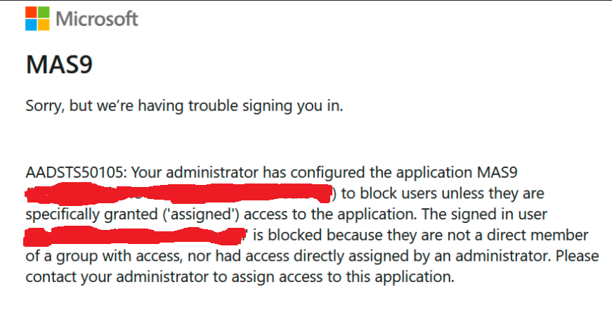SSO Error between Azure and MAS | Maximo Open Forum