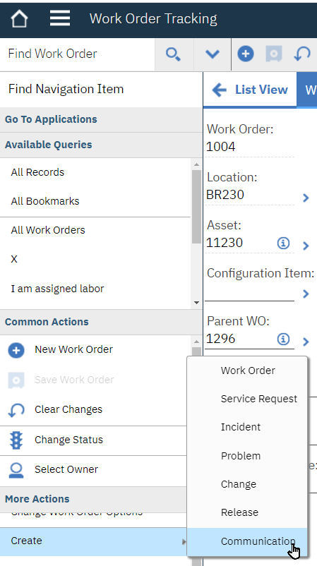 Workorder Communication Log method | Maximo Open Forum