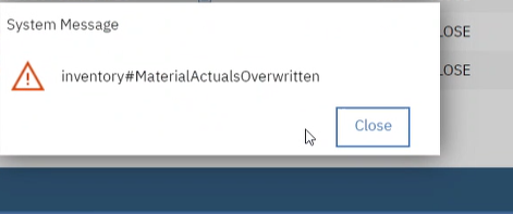 Error when adding Inventory Item to Closed Work Order | Maximo Open Forum