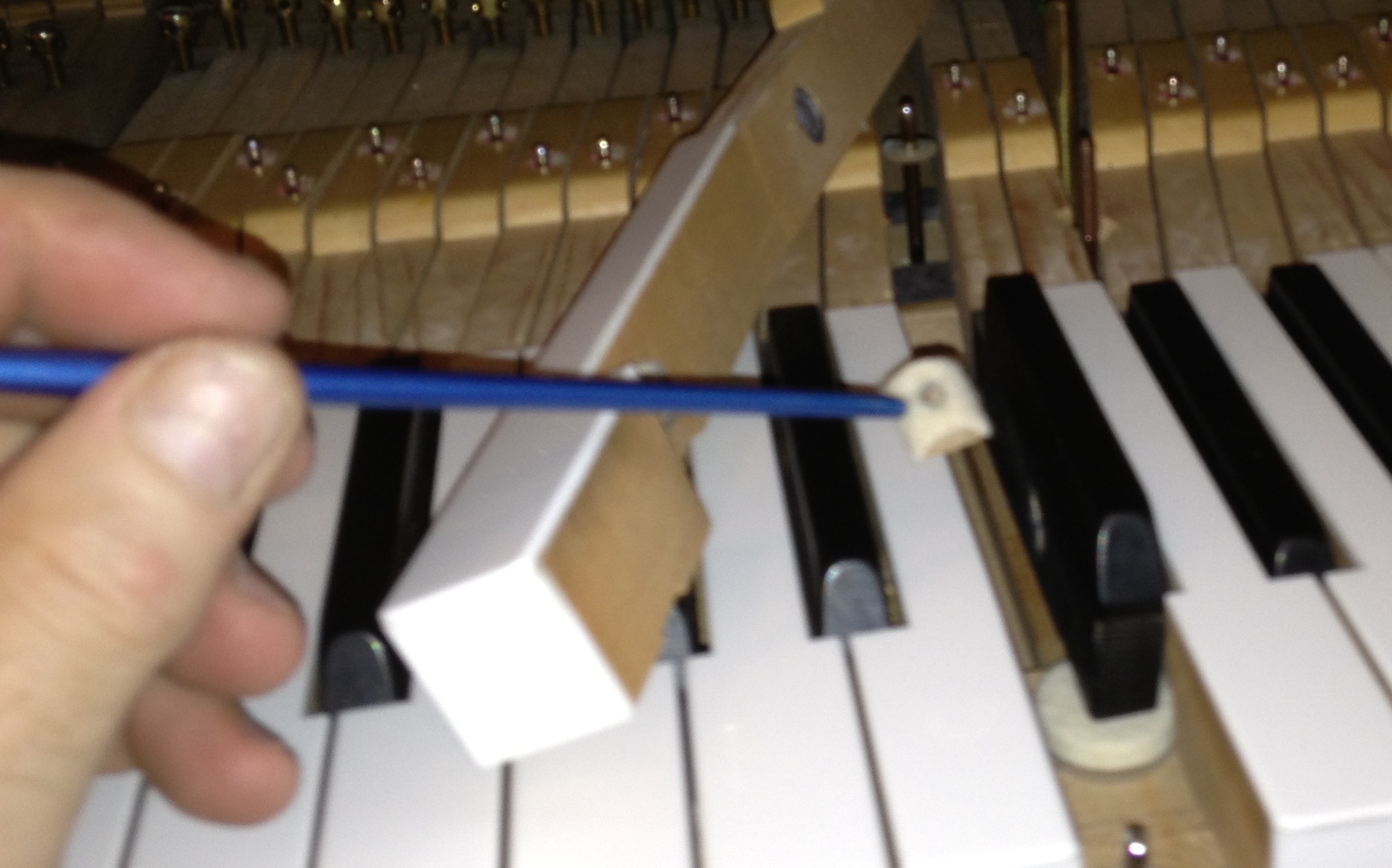 Steinway balance rail accelerated action half rounds | Pianotech