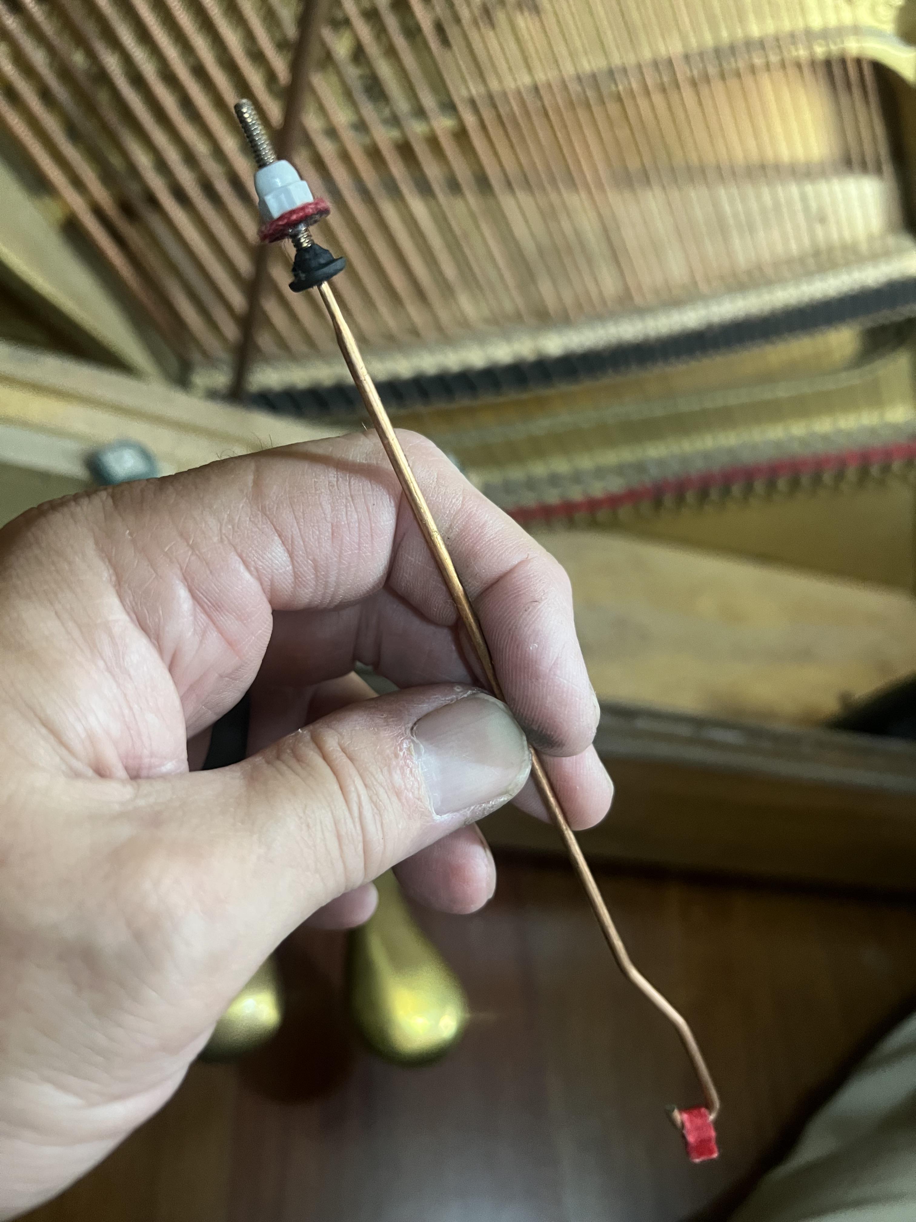 Spinet donut grommet replacement | Pianotech