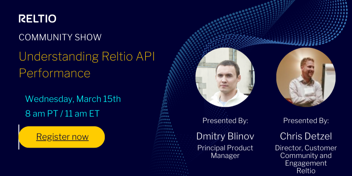 Understanding Reltio API Performance - Reltio Community