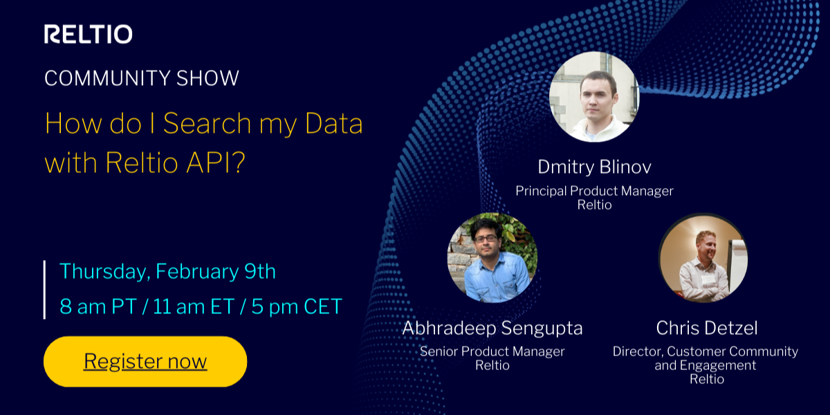 Upcoming Events - Reltio Community