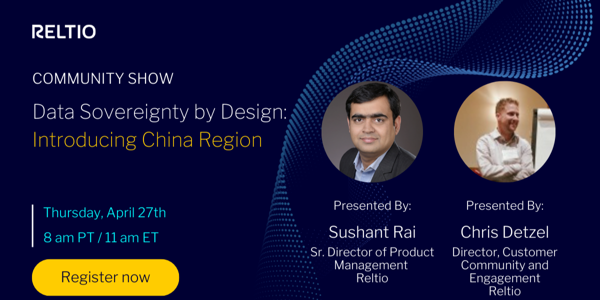 Data Sovereignty by Design: Introducing China Region - Reltio Community