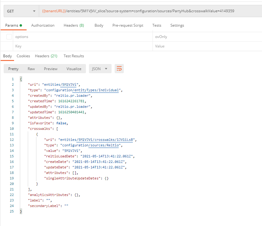 Copying Individual Test Data from another Tenant | Reltio Connect