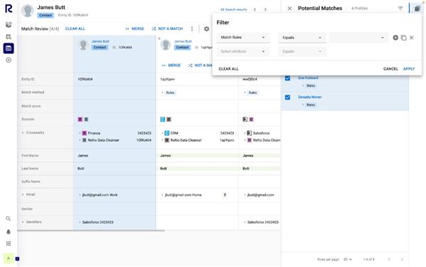 Reltio New UI Profile Page & Related Perspectives