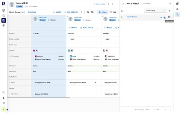 Reltio New UI Profile Page & Related Perspectives