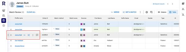Reltio New UI Profile Page & Related Perspectives