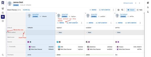 Reltio New UI Profile Page & Related Perspectives