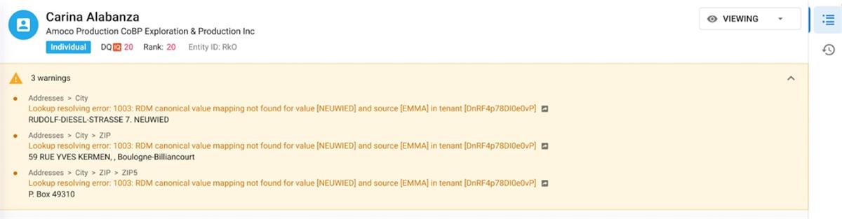 Reltio New UI Profile Page & Related Perspectives