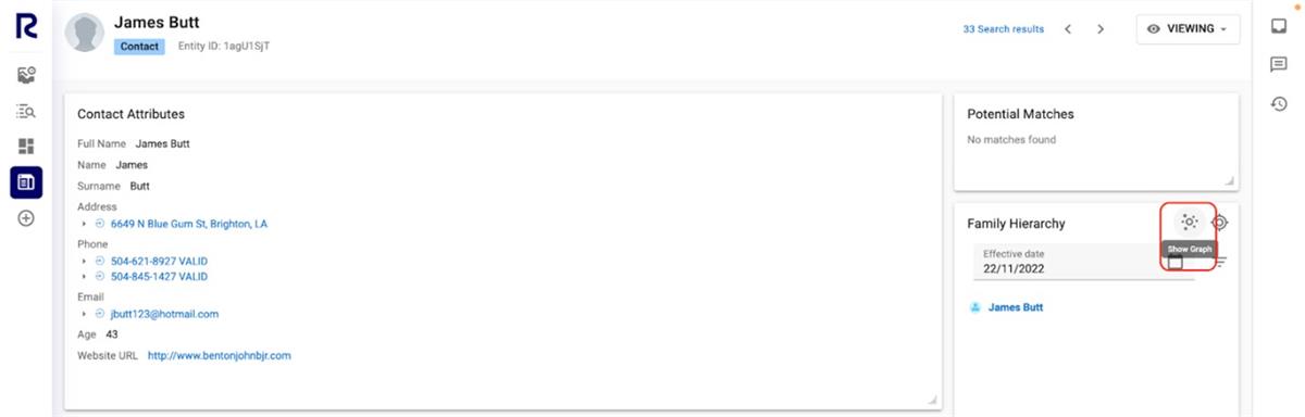 Reltio New UI Profile Page & Related Perspectives
