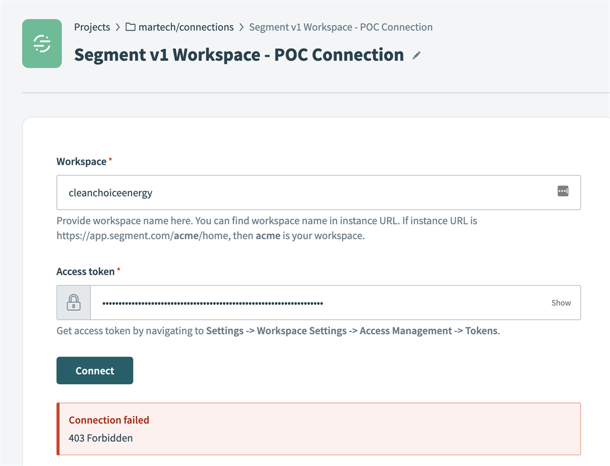 Setting up a Segment Connection in Reltio Integration Hub | Reltio ...