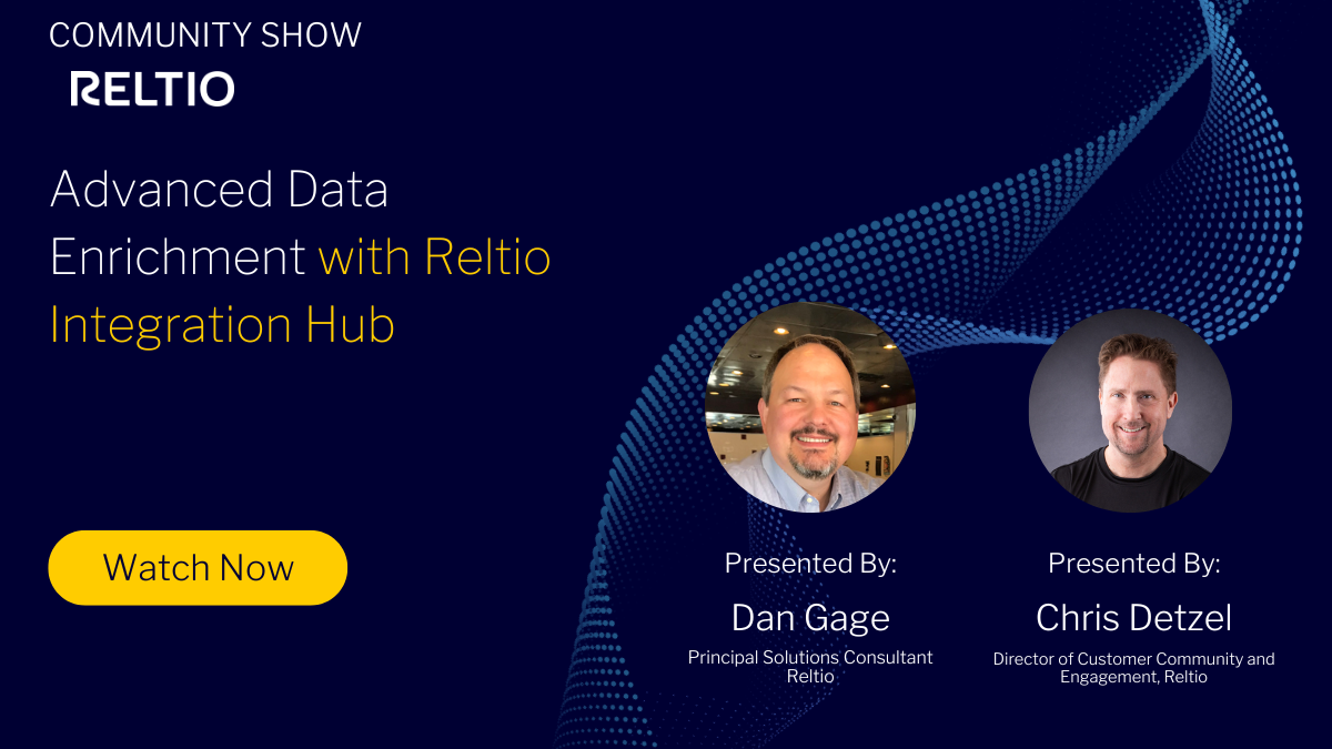 Advanced Data Enrichment with Reltio Integration Hub