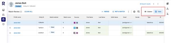 Reltio New UI Profile Page & Related Perspectives