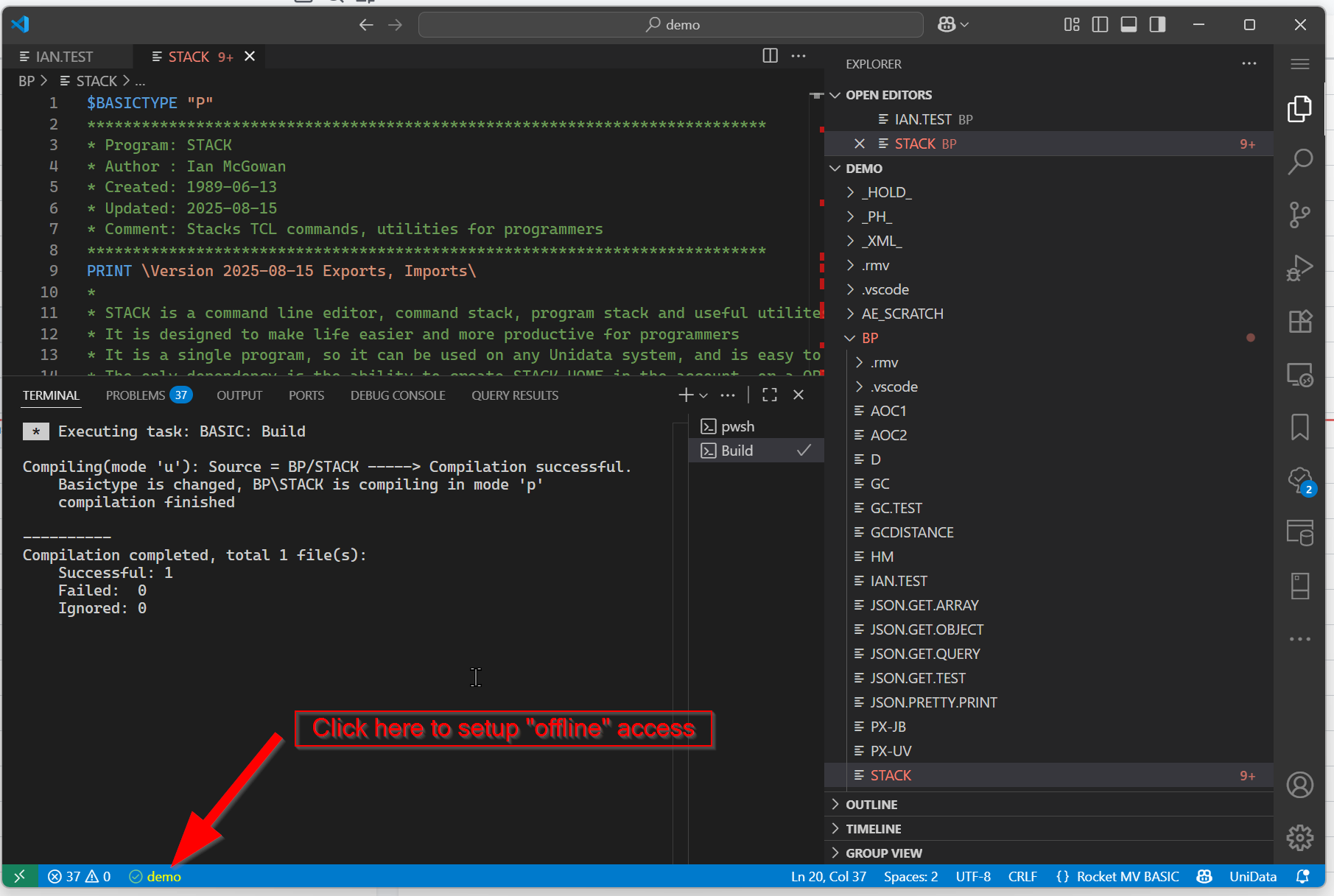 Using the Compile and Catalog Context Menu Options in VS Code | MVVS ...