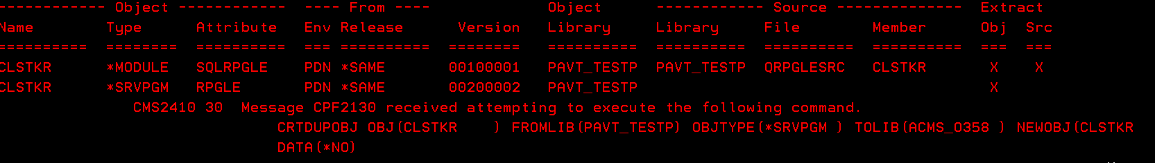 Authorization error when extracting a service program. | Rocket DevOps ...