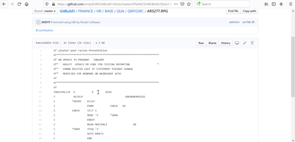 GIT on IBMi | Rocket DevOps (formerly Aldon)