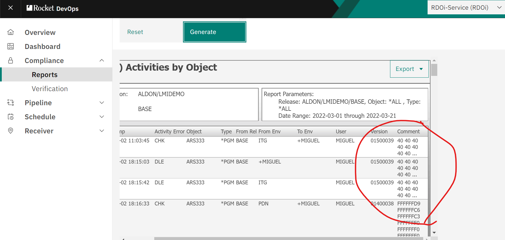 Rocket DevOps portal 10.1.0 - Compliance and Reporting | Rocket DevOps ...