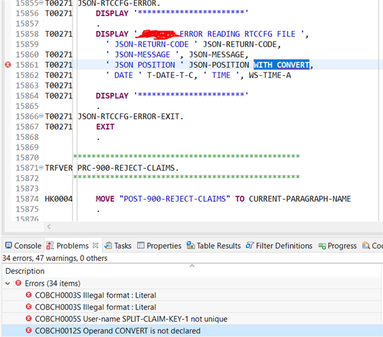 Issue with convert visual cobol | Rocket® Visual COBOL (formerly a Micro Focus® product)