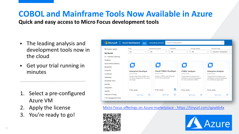 Micro Focus Application Intelligence tools now on Azure!