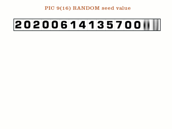 What is accepted as RANDOM function seed value? | Rocket® Visual COBOL ...