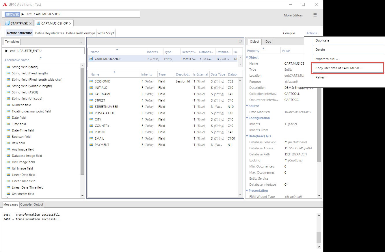 Utilities for Uniface 10