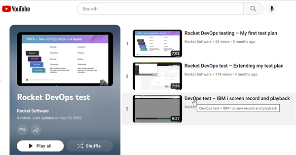 Rocket DevOps portal & test 10.1.3+ and DevOps test feature highlights ...