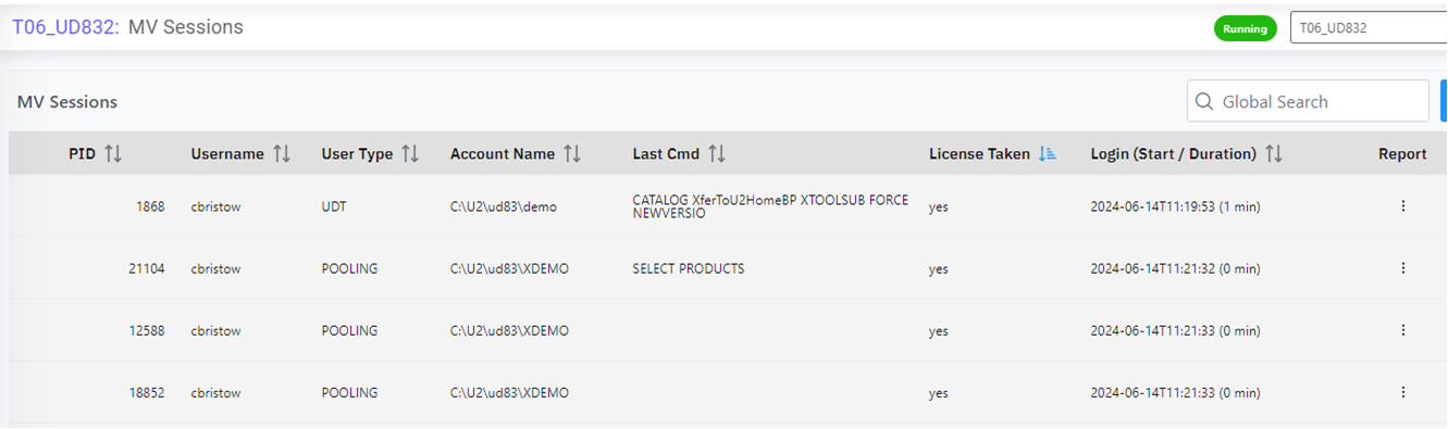 Pool Users | Rocket U2 | UniVerse & UniData