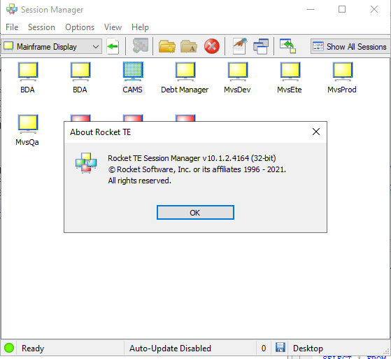 RE: Python Automation on Rocket - Session Manager 10.1.2 (32bit) | Rocket Terminal Emulator