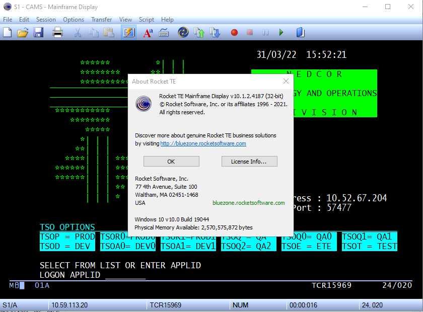 RE: Python Automation on Rocket - Session Manager 10.1.2 (32bit) | Rocket Terminal Emulator