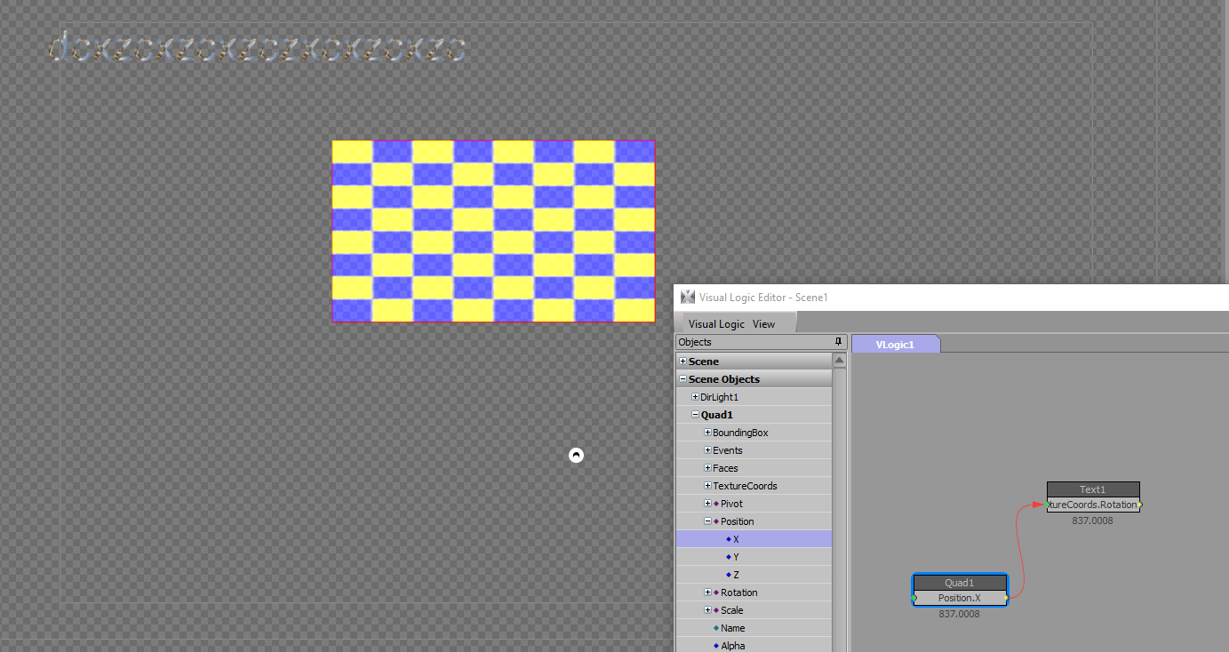 Rotating a texture on the face of a font | Graphics