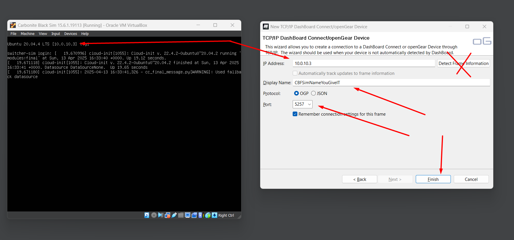 I am having trouble setting up the OVA Carbonite Black Simulator Download | Production Switchers