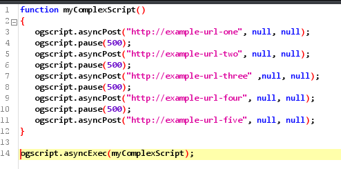 Pause a Dashboard Script Execution | Facility Control