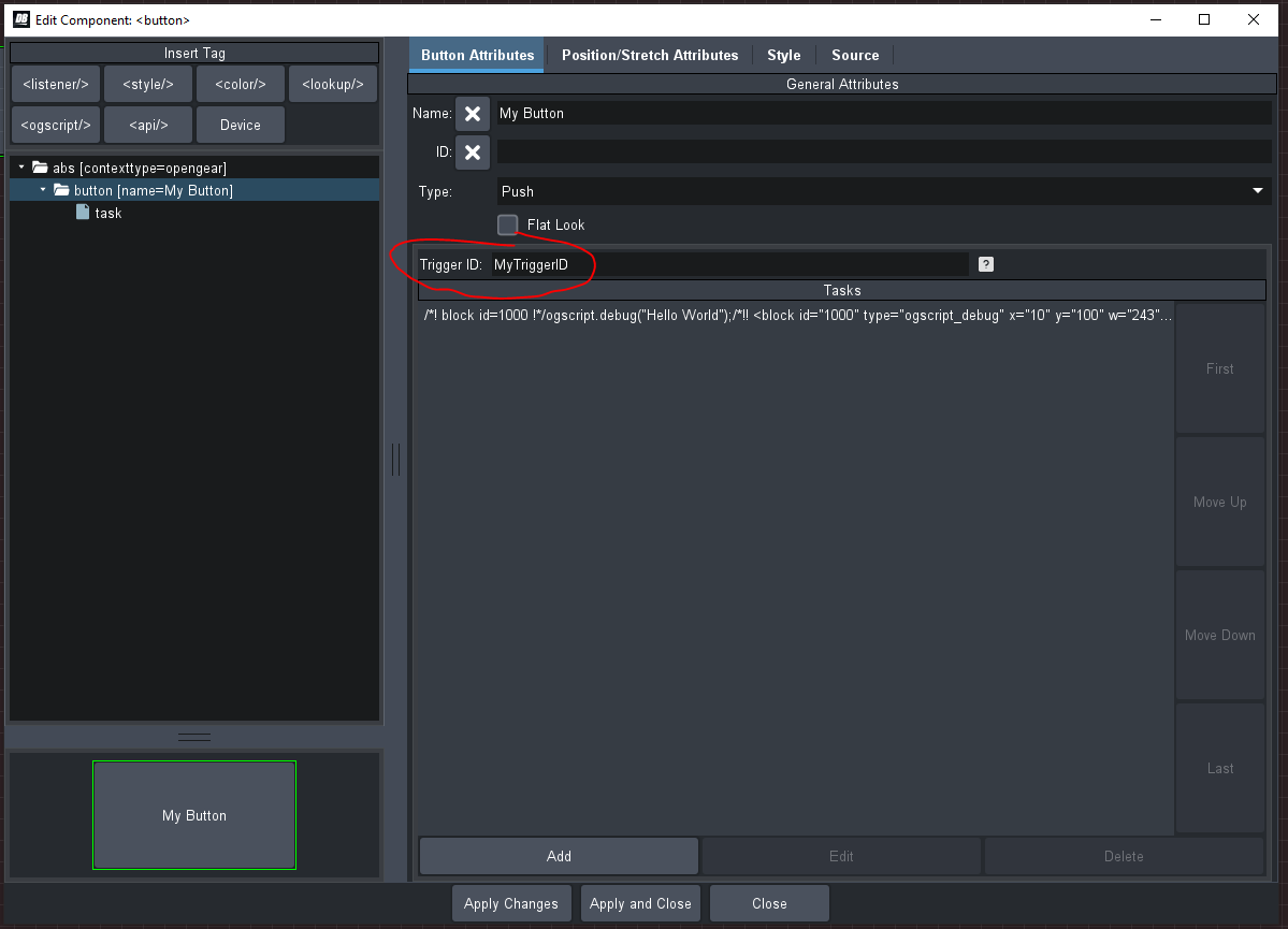 Operating an custom dashboard panel from an web browser | Facility Control